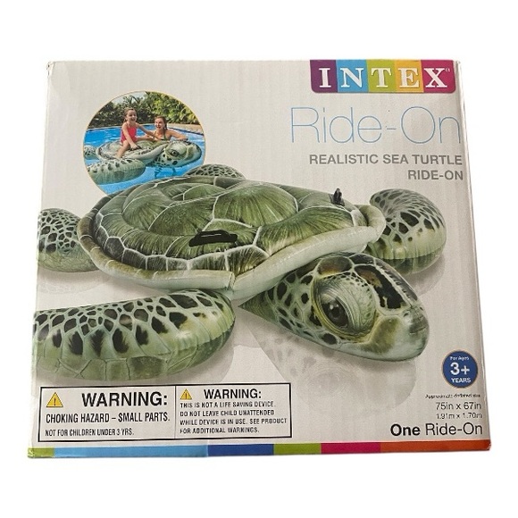 intek | Swim | Green Sea Turtle Rideon Swim Toy | Poshmark
